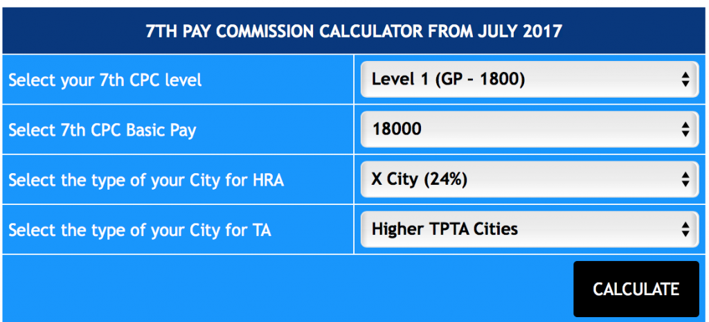 7th Pay Commission Calculator – Latest Version – Govtempdiary
