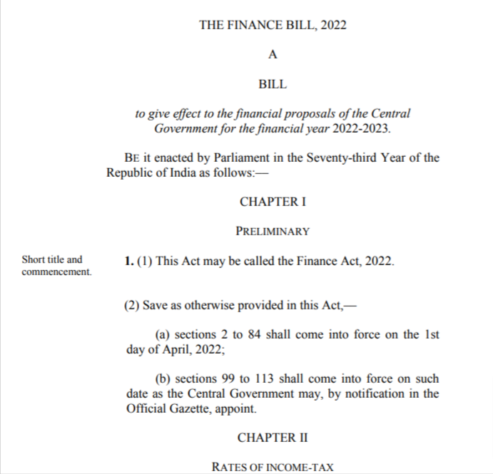  PDF The Finance Bill Of 2022 PDF Govtempdiary